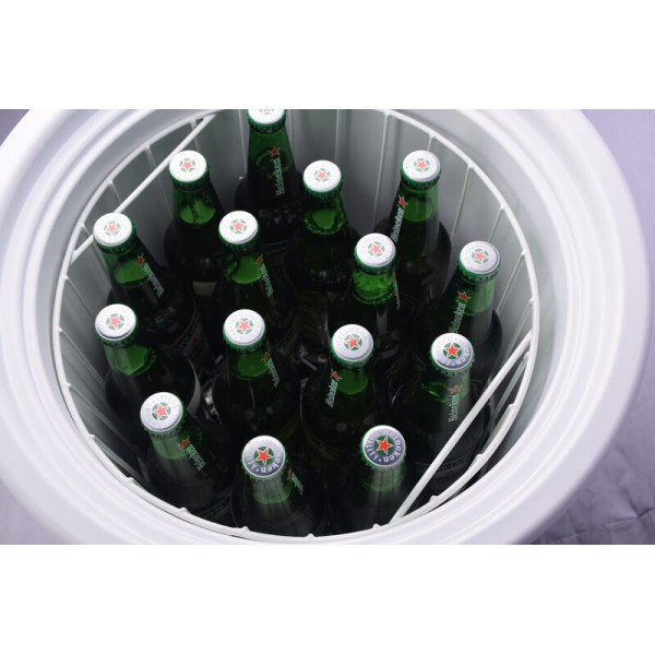 Round advertisement party barrel beverage cooler refrigerator with ...