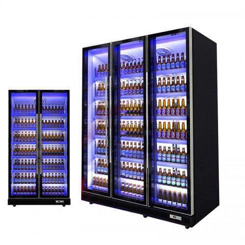 Display Cabinet Aluminum Door Supermarket Reach In Display Fridge ...